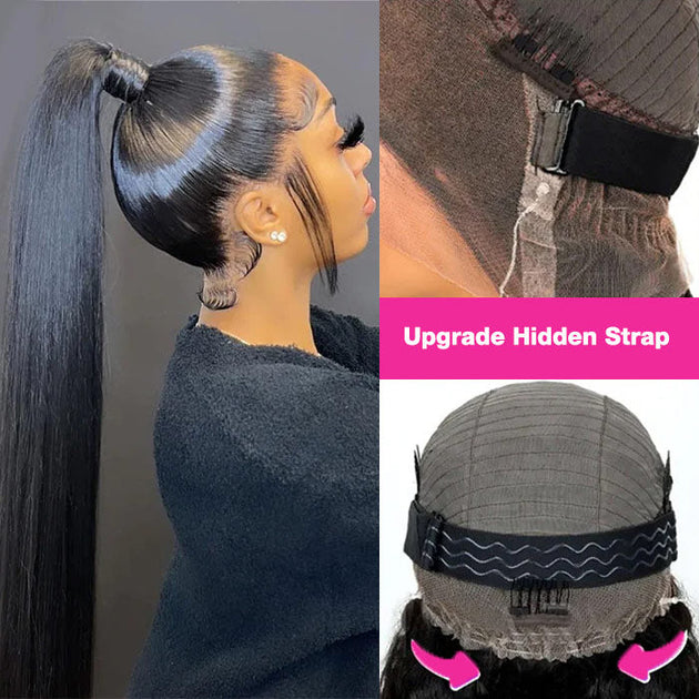 360 Glueless Lace Frontal Human Hair Wig With Hidden Strap – Cynosure Hair
