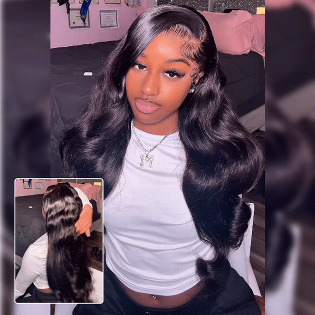 16-30inch Body Wave Glueless HD Lace Wigs 13x6 Full Lace Frontal Wig ...