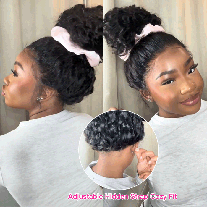 360 Glueless Lace Frontal Human Hair Wig With Hidden Strap Cynosure Hair